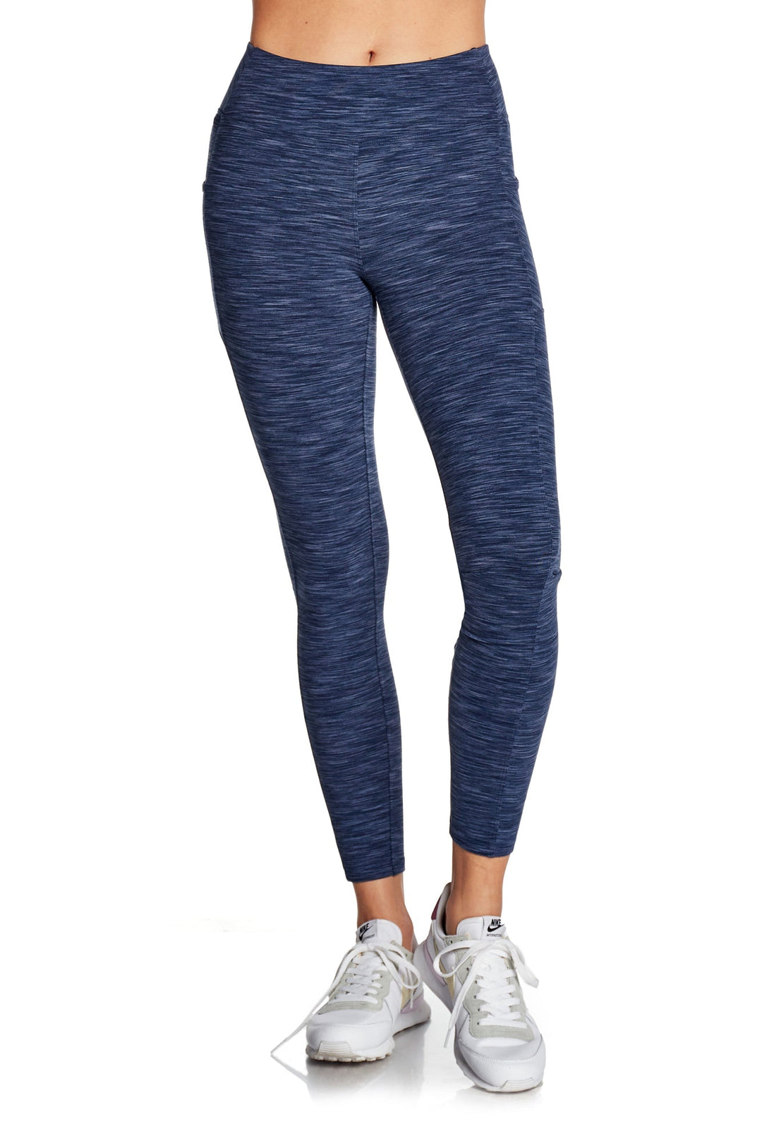 Kyodan Womens Space Dye High-Waist Double Brushed Leggings Kyodan Womens Space Dye High-Waist Double Brushed Leggings
